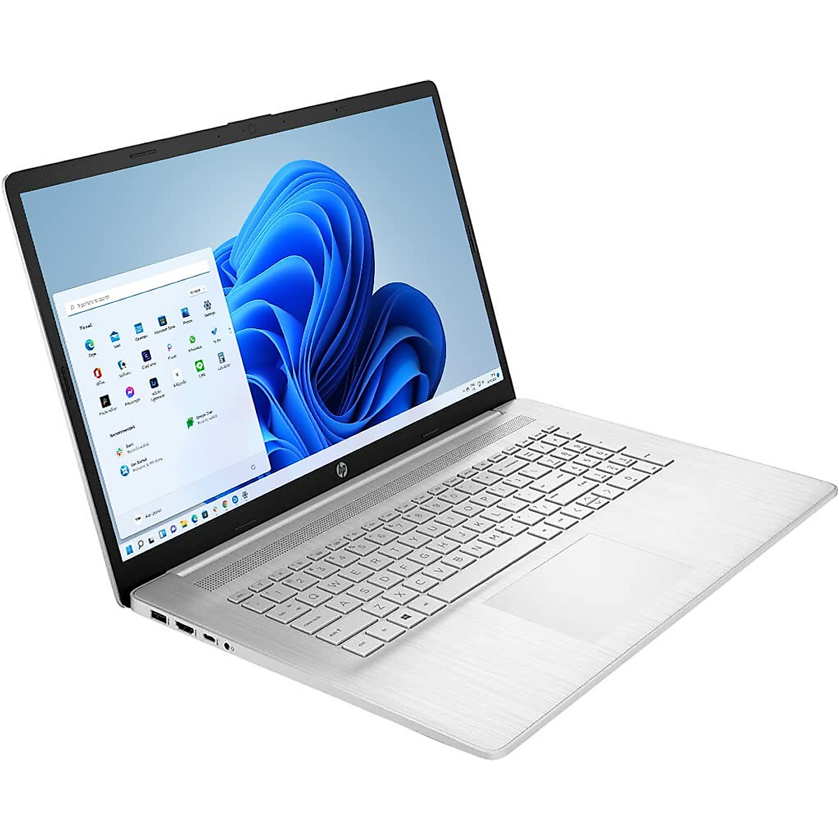 HP Newest 17z Notebook Laptop, 17.3’’ HD+ Touchscreen, AMD Ryzen 5 5500U Hexa-Core Processor, 32GB RAM, 1TB SSD, Wi-Fi 6, Bluetooth, Webcam, HDMI, Windows 11 Home, Silver