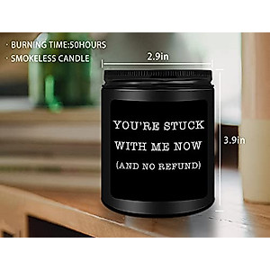 Mothers Day Gifts for Him Men-Anniversary Romantic Gifts for Men Husband Boyfriend Fiance, Valentines Day Wedding Thanksgiving Christmas Birthday Gifts for Him, Birthday Candle Gifts for Men (Black)
