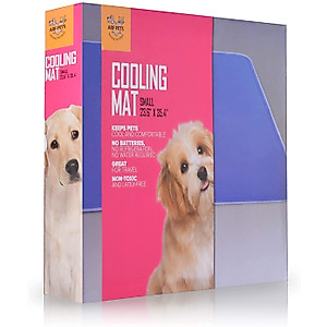 Arf Pets Dog Cooling Mat 35” x 55” Pad for Kennels, Crates & Beds, Non-Toxic, Solid Self Cooling Gel .No Fridge or Electricity Needed