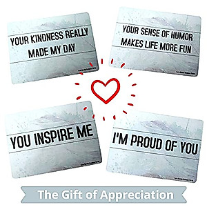 Better Me Love Bombs Kindness Cards - 111 Appreciation Cards & Encouragement Cards, Love Notes for Him & Just Because Gifts for Her, Valentines Day Gratitude Gifts