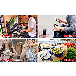 SIGNORAWARE Salt and Pepper Shakers Moisture Proof Set of 2 Small Mini Salt Shaker to go Camping Picnic Outdoors Kitchen Lunch Boxes Travel Spice set Clear with Black Covers Plastic Airtight Dispenser