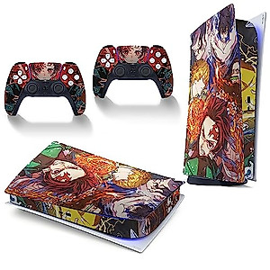 Skins for PS5 Digital Edition Stickers,Playstation 5 Console and Controller Vinyl Anime Cover,Compatible with Playstation 5