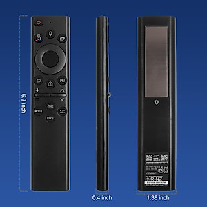 BN59-01385A Voice Replacement Remote Control for Samsung Smart Tvs 4k 8K Ultra HD Neo QLED The Frame and Crystal UHD Series 2021-2023 Models, Rechargeable Solar Cell and USB Type-C