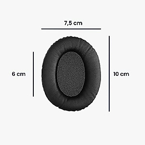 kwmobile Ear Pads Compatible with Sony MDR-1000X / WH-1000XM2 Earpads - 2X Replacement for Headphones - Black