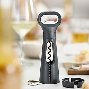 Joseph Joseph BarStar 3-in-1 Corkscrew, Bottle opener & foil cutter, Space Saving design, Gray