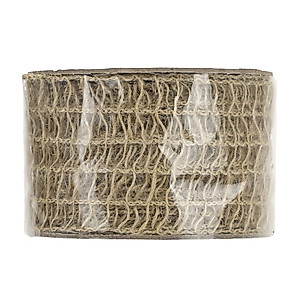 HUIHUANG Mesh Burlap Wired Ribbon With Edge - Rustic Jute Netting 2.5 Inch for Wreaths, Bows, Christmas Tree, Fall Wreath, Crafts, Gift Wrapping, Home Decor - 10 Yards