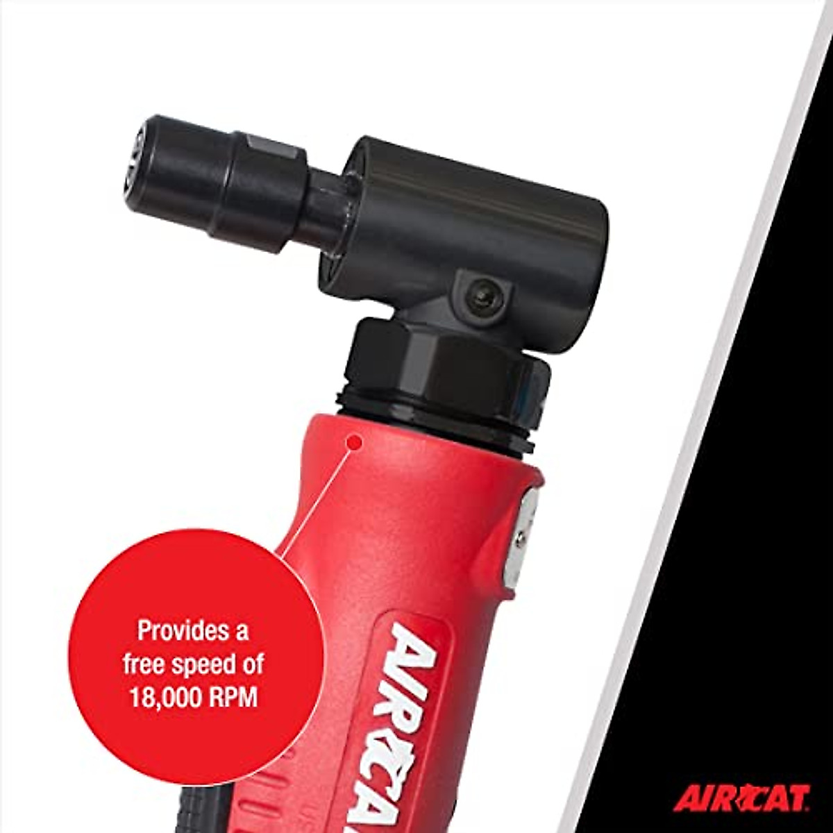 AIRCAT Pneumatic Tools 6255 Composite Right Angle Die Grinder 20,000 RPM