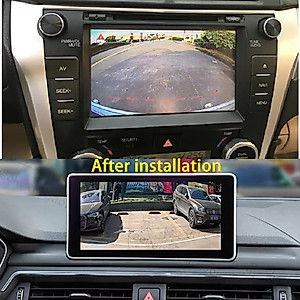 Car Reversing Camera for Volvo XC90 S60 S90 V60 V90 XC60 XC40 2019-2021, Car Front View Parking Night Vision Waterproof Camera