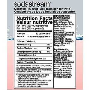 SodaStream Pink Grapefruit Zero Calorie Syrup, 14.8 Fluid Ounce