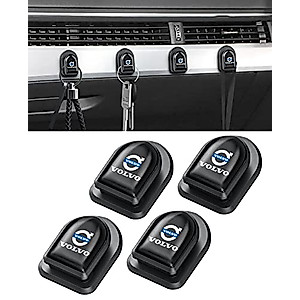 YABOO Car Sticky Hooks for Dashboard,Car Sticky Hanger with Logo,3M Self-adhesive Hooks Organizer for Key/USB Cable/Earphone,Compatible with Volvo XC40 XC60 XC90 V90 V60 S90 S60 2016-2020 2021 2022