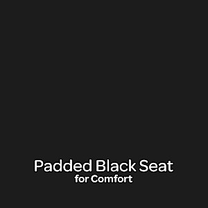 Lavish Home 18-Inch Folding Bar Heavy-Duty Padded Portable Stool with 300-Pound Capacity for Dorm, Recreation Game Room, Black