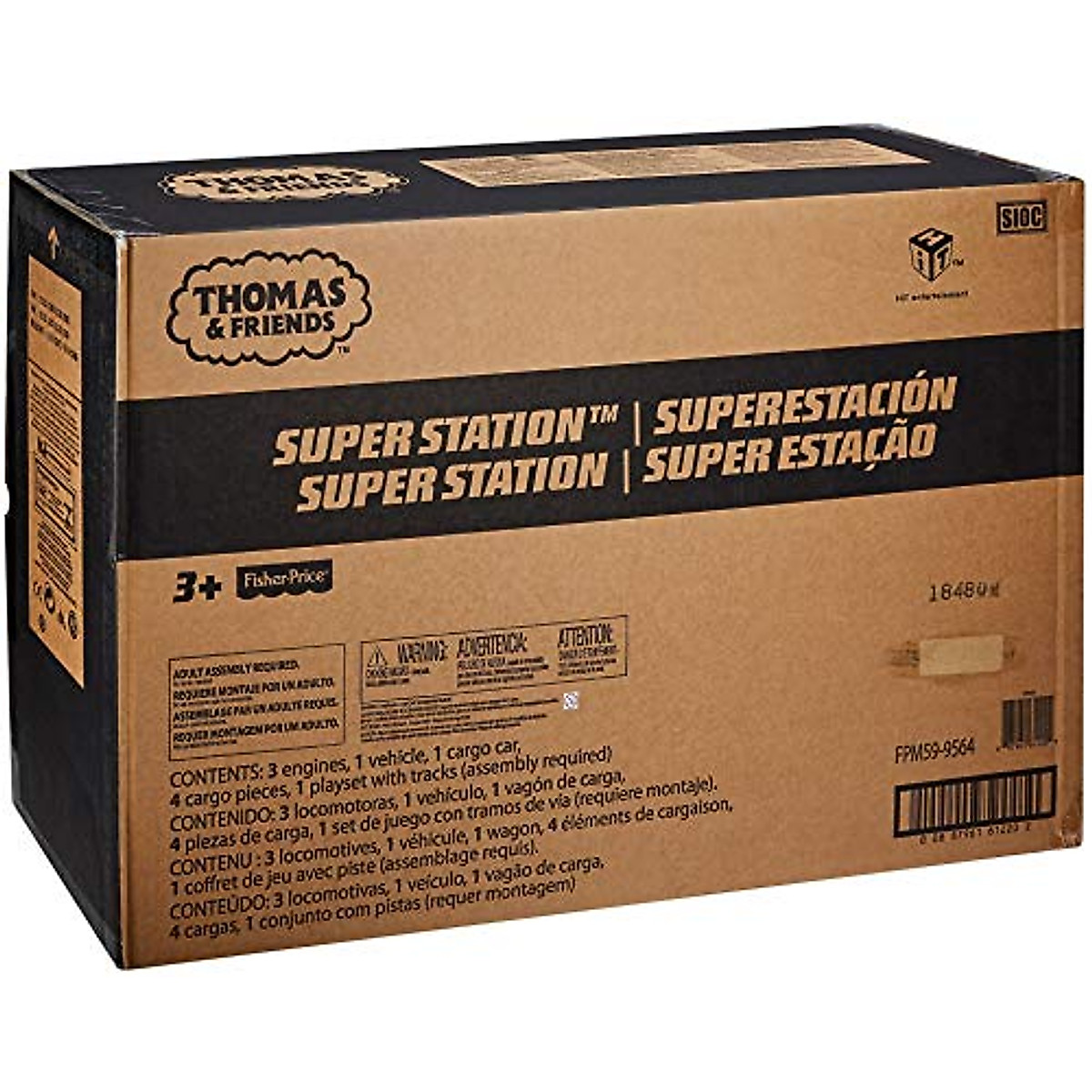 Thomas & Friends Toy Train Set, Super Station, Extra Large Race Track with Motorized Thomas, Diecast Percy & MINIS James for Ages 3+ Years