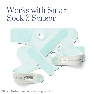 Owlet Dream Sock Extension Pack - Increases Size of Sock Monitor - Fits ages 18 Months to 5 Years - Mint