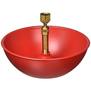 Little Giant® Automatic Poultry Fount | Game Bird Fount | Heavy Duty Plastic | Waterer Bowl with Hose Attachment | 1.5 Quarts