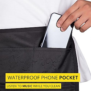 SupplyMaid Waterproof Professional Cleaning Apron. Designed for Pro Cleaners Like a Cleaning Caddy Around Your Waist