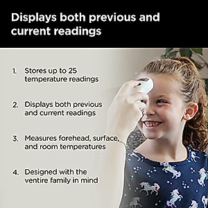 OMRON No-Touch Digital Infrared Forehead Thermometer - Home Temperature Thermometer for Adults, Kids and Baby - Detect Fever During Cold and Flu Season