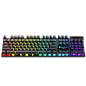 HQDZSZ Wired Gaming Keyboard and MouseUniversal， Keyboard and Mouse Set, USB Interface, Wired Keyboard and Mouse Set, Laptop, Desktop Computer, Office and Home use (Black)