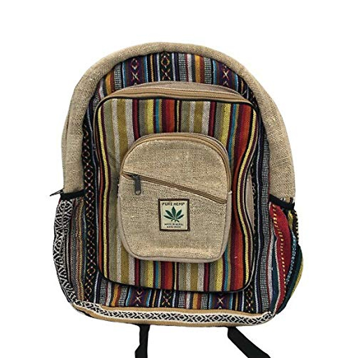 Himalayan Group All Natural Handmade Multi Pocket Pure Hemp Laptop Backpack #6