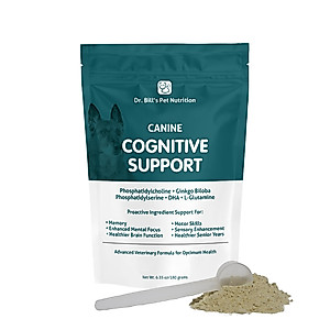 Dr. Bill’s Canine Cognitive Support | Memory Support Supplement Multivitamin for Dogs | Contains Gingko Biloba, L-Carnosine, Vitamin B-12, L-Glutamine, L-Tyrosine, and DHA for Adult and Senior Dog