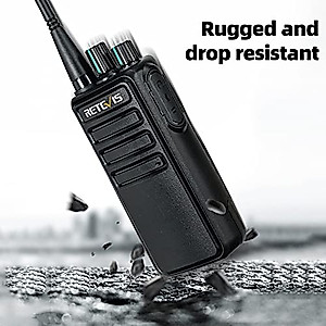 Retevis RB29 2 Way Radio for Adults, Walkie Talkies Long Range with Earpieces, Strong Compatibility, USB Charger, Hands Free Two Way Radio for Warehouse Education Commercial (10 Pack)
