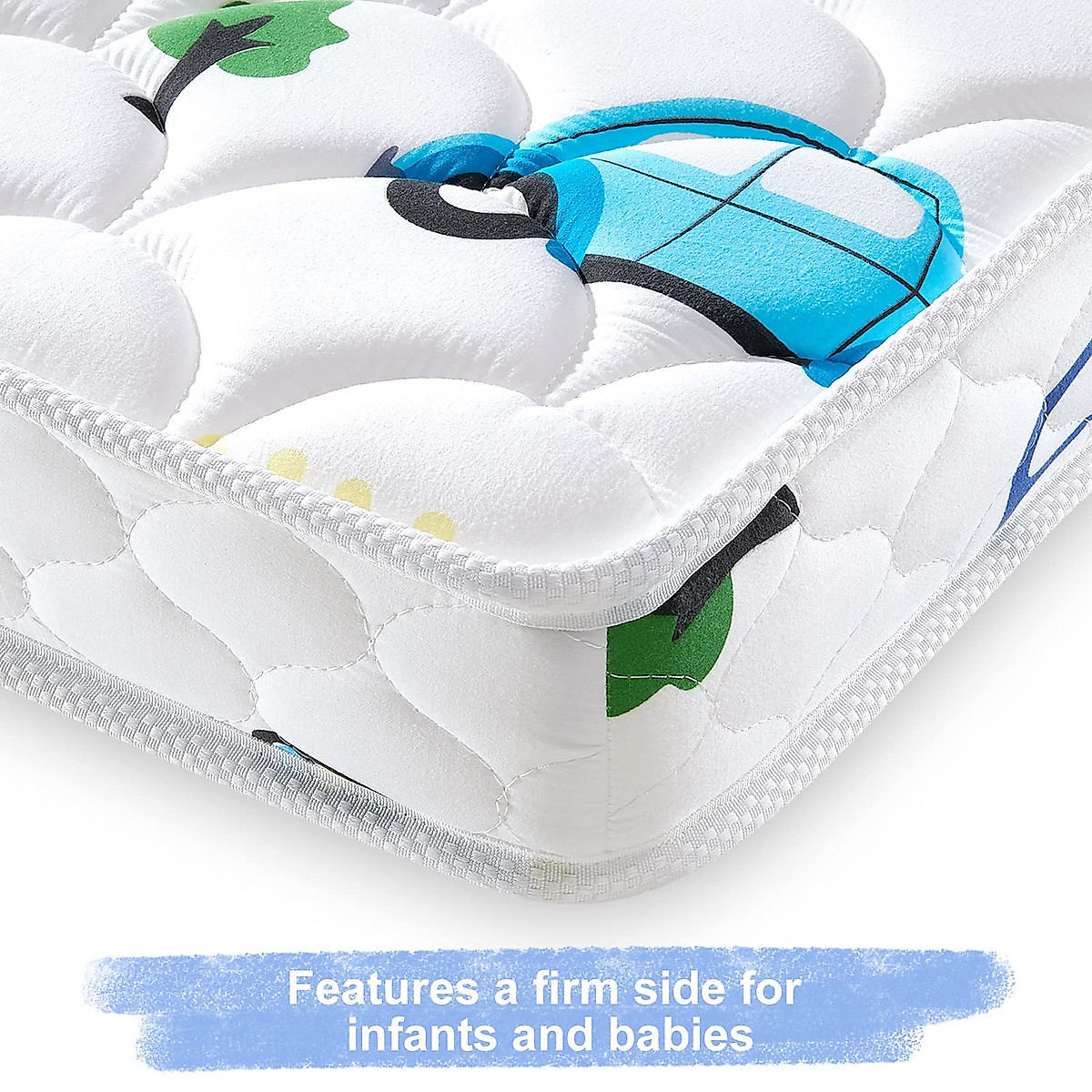 Tiankehan Premium Foam Baby Crib Mattress & Toddler Mattress–Breathable- 52" x 27.6" x 5", Non-Toxic-Fafety-7 Year Warranty, Medium Firm Toddler Mattress Fits Standard Full-Size Crib and Toddler Beds