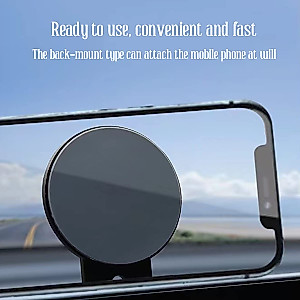 Magnetic Car Phone Mount, Invisible Design for Tesla Model 3/X/Y/S, Strong Magnet and 90° Rotation, Foldable Phone Holder for Car Screen Laptop, Compatible with All iPhone, Android, Smartphones