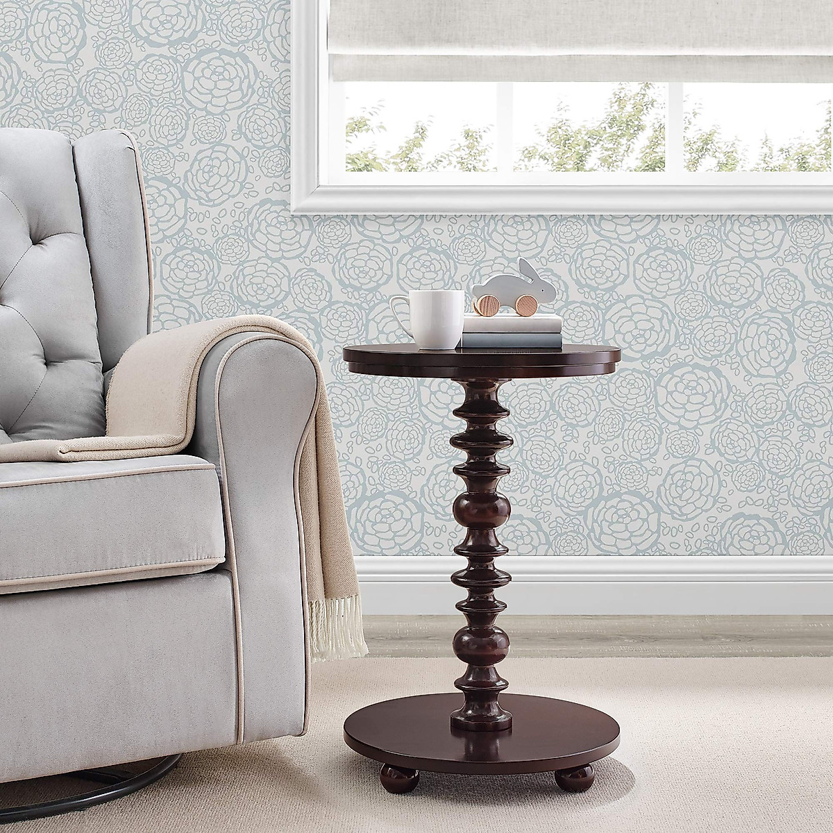 Delta Children Palmer End/Side Table, Greenguard Gold Certified, Dark Chocolate