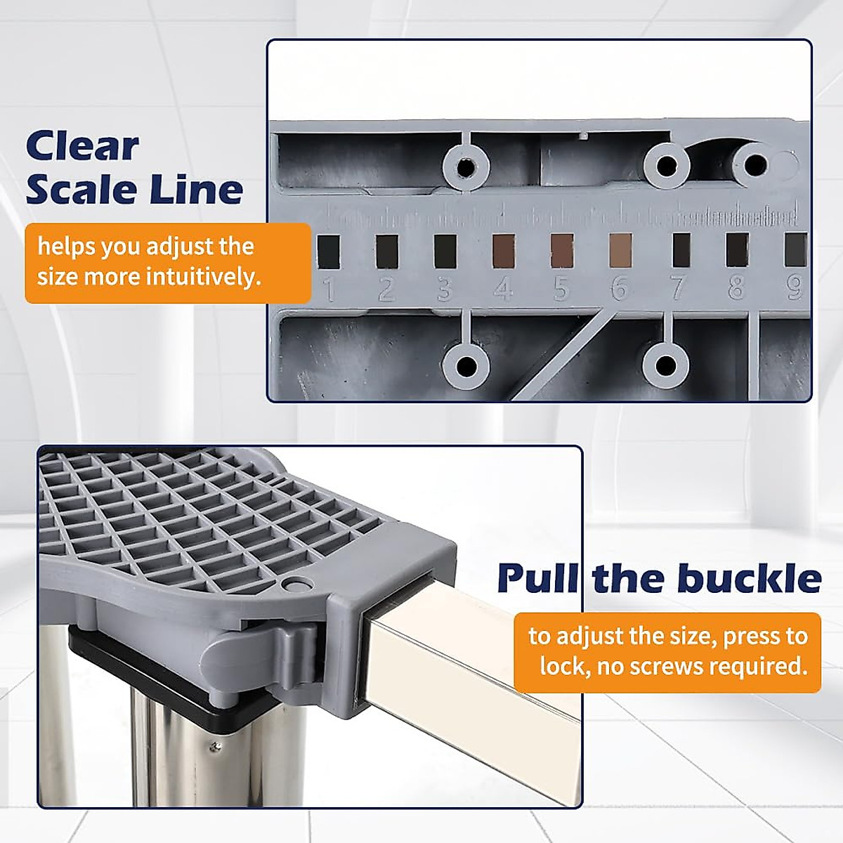 LUCKUP Washing Machine Stand Refrigerator Stand with 12 Heavy Duty Feet (Height: 9.4"-10.4") Washer Pedestal Adjustable Base for Washer and Dryer, Fridge, Max Load 660LB/300KG