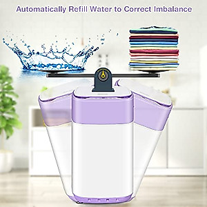 COSTWAY Portable Washing Machine, Built-in Drain Pump, 8Lbs Capacity, Full-Automatic washer with 6 Programs, 6 Water Levels, Child Lock, Compact Washer and spinner Combo for RV, Dorm, Apartment (Purple)