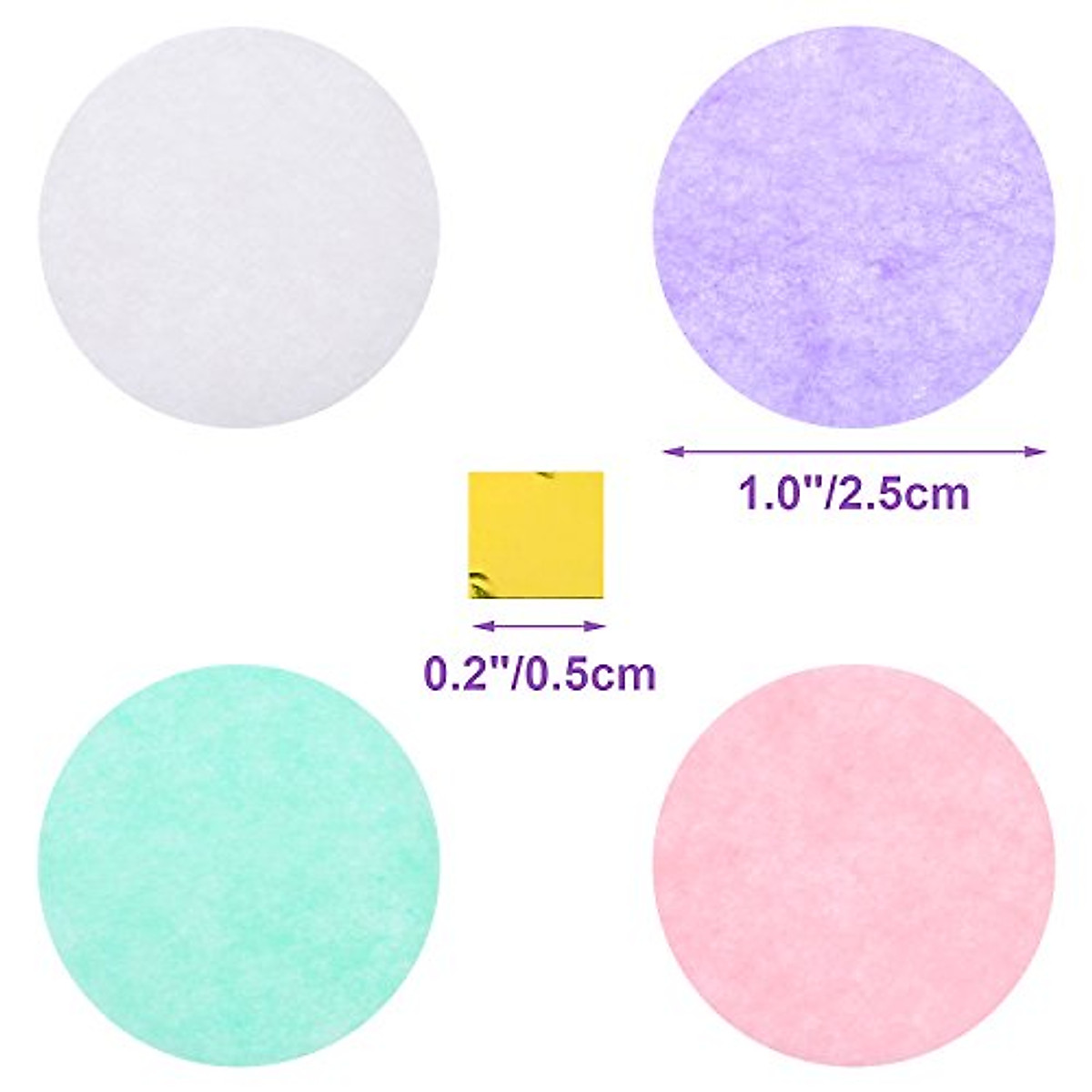 Unicorn Confetti 1 Inch Round Tissue Paper Table Confetti Unicorn Party Decoration, 1.76 oz (Mint Green, Purple, Pink, Cream)