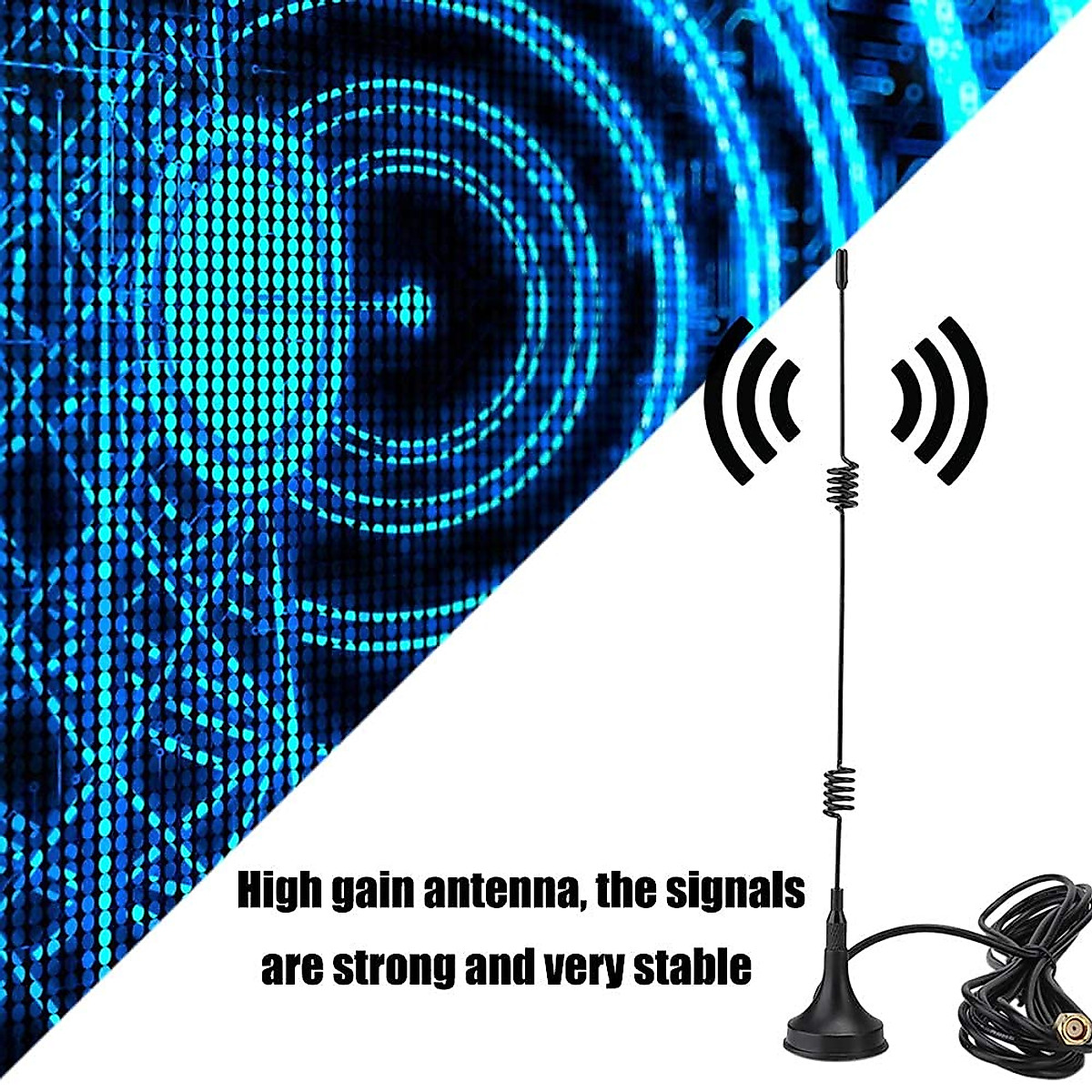 2.4GHz 8dbi Antenna SMA Female Plug with Magnetic Base High Gain for ZigBee Module Router Network Card (10m/32.81ft)