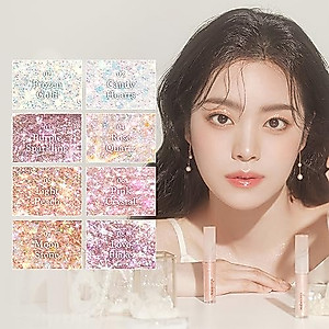 dasique Starlit Jewel Liquid Glitter (04 Rose Quartz) | Twinkle Glitter Shadow | Long-lasting | Multi-dimensional sparkle finish | Quick drying | Multipurpose