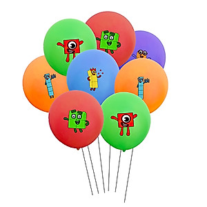 Win3terz Birthday Party Supplies ,Including Number Theme Including Spoons, Fork, Knife,napkins，Hanging Swirls Decorations，Plates, Cake Toppers, Cupcake Topper,Happy Birthday Banners Balloons and Tablecloths for Girls Boys Party Favors For Birthday Party