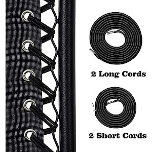 MGWOTH Zero Gravity Chair Replacement Fabric with Bungee Cord Kit, Repair Cloth for Anti-Gravity Lounge, Mesh Part for Patio Sling Folding Recliner Couch Outdoor Pool Lawn