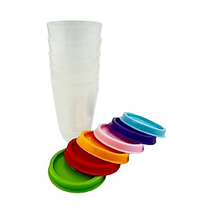 Tupperware Tupper Minis 2oz / 60ml Midgets Container Assorted Color Seal Set of 6