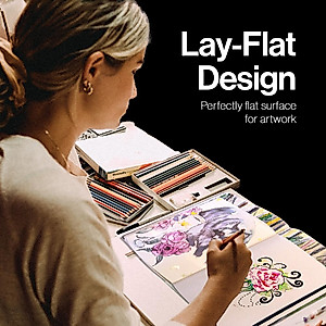 Leda Art Supply A5 Sketchbook, 160 Tear Resistant Pages, Ideal for ProfessionalProffesional Ink, Pen, Graphite and Colored Pencil | Art Supplies, Size: Medium 8.25 x 5.7 inch