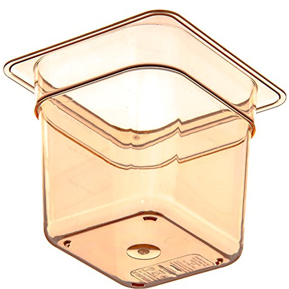 Carlisle FoodService Products 3088513 StorPlus High Heat Food Pan, 6" Deep, Sixth Size, Amber