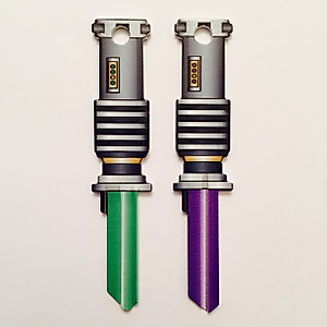 Set of 4 Saber Shaped Space Keys™ - Weiser WR5 WR3