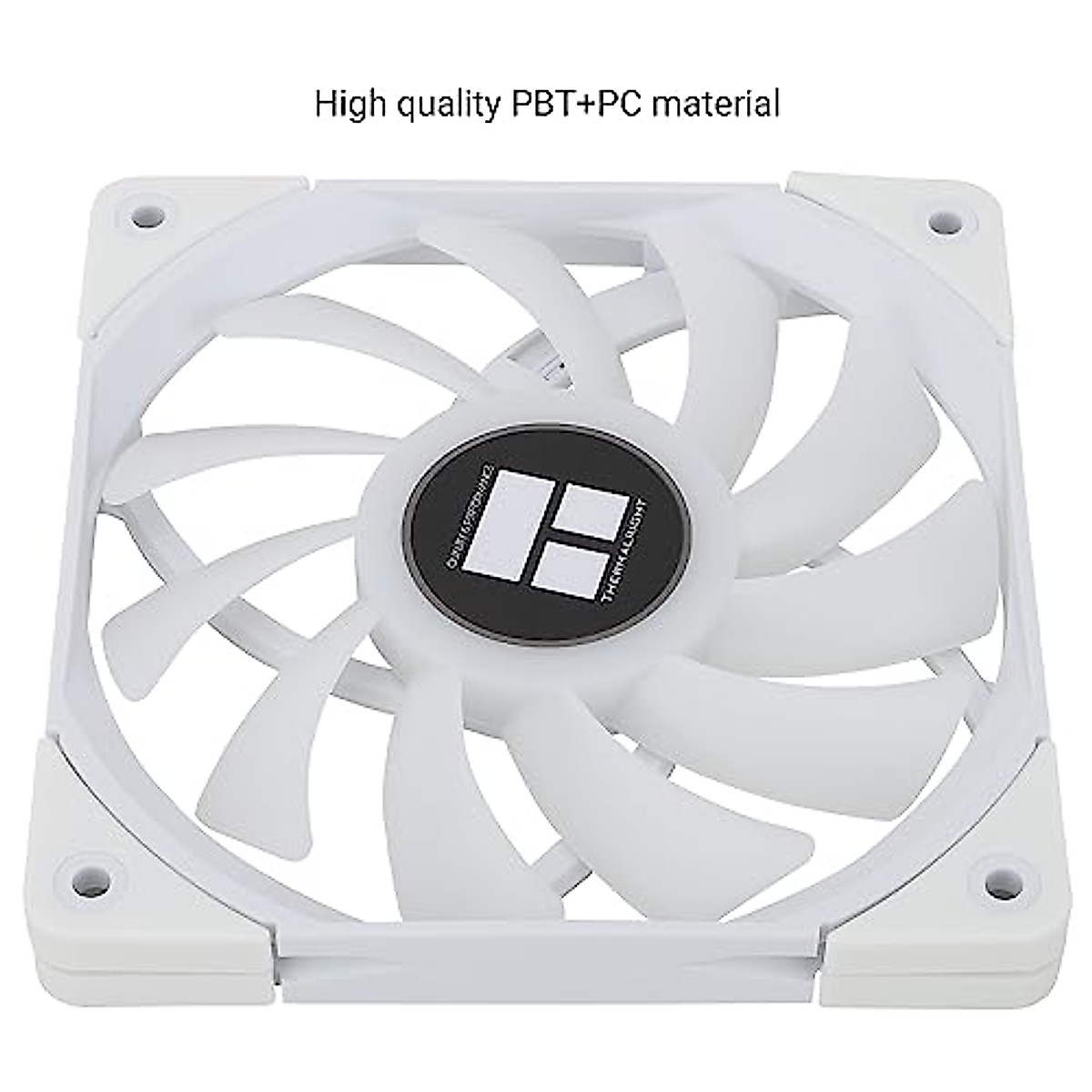 Thermalright C12015W-S CPU Fan Computer case Fan Quiet 4pin PWM ARGB PC Fan, 15mm Slimline Cooler Fan, 120mm CPU Cooling Fan(White)