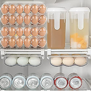 DAJAVE Plastic Egg Cartons Bulk, 20 Pack Clear Plastic Egg Carton Holds Up to 30 Eggs, Reusable Plastic Egg Holder for Family, Pasture, Farm Markets Display(Large)