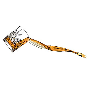 Godinger Old Fashioned Glasses, Beverage Glass Cups - Dublin, Platinum Rim, Set of 4