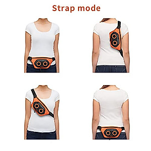 Fanny Pack with Bluetooth Speaker, Asyoren Portable Bluetooth Speakers, 10W Louder Volume, Crystal Clear Stereo Sound, Rich Bass, IPX7 Waterproof, Bluetooth 5.0, Wireless Speakers for Running, Sports