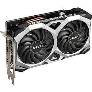 MSI Gaming GeForce GTX 1660 Super 192-bit HDMI/DP 6GB GDRR6 HDCP Support DirectX 12 Dual Fan VR Ready OC Graphics Card (GTX 1660 Super VENTUS XS OC) (Renewed)
