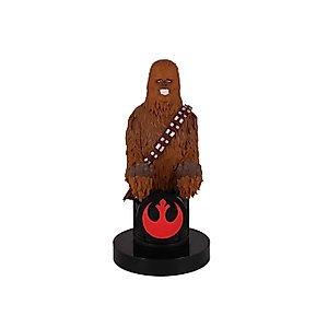Exquisite Gaming: Star Wars: Chewbacca - Original Mobile Phone & Gaming Controller Holder, Device Stand, Cable Guys, Licensed Figure