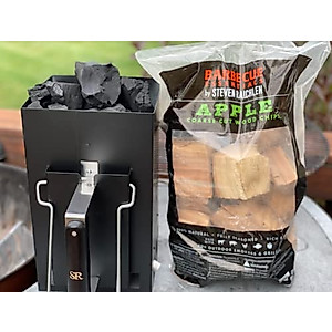 Steven Raichlen's Project Smoke Smoking Chips - (Apple)192 cu. in. - Kiln Dried, All Natural Coarse Wood Smoker Chunks- 1 Pound Bag Barbecue Chips