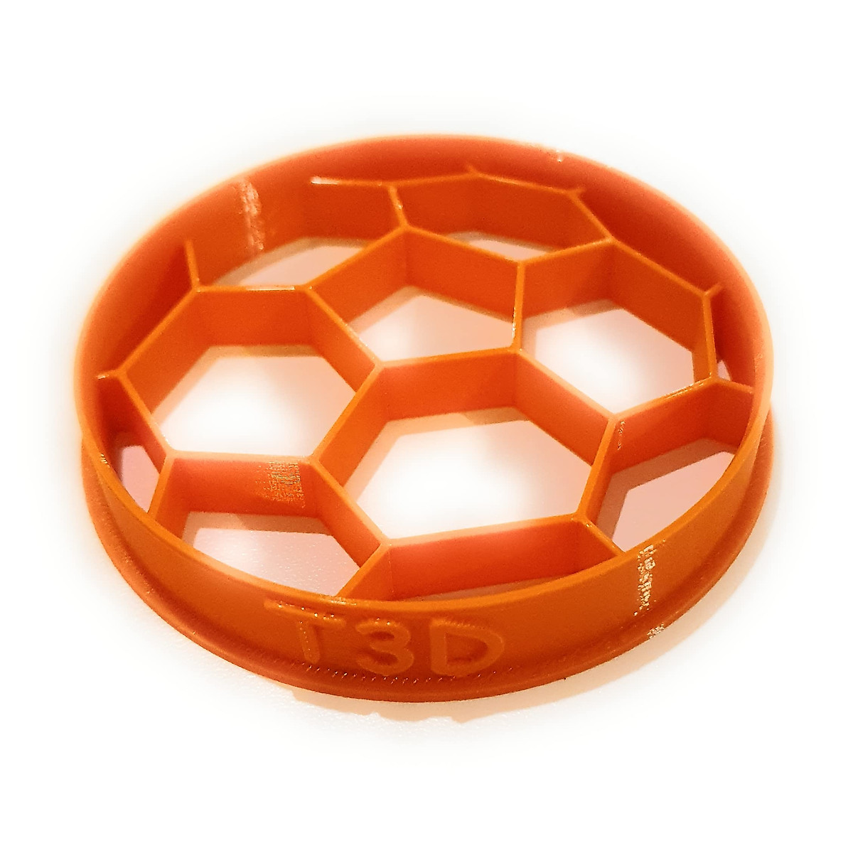T3D Cookie Cutters Soccer Ball Cookie Cutter, Suitable for Cakes Biscuit and Fondant Cookie Mold for Homemade Treats, 3.50''x3.50''x0.55''