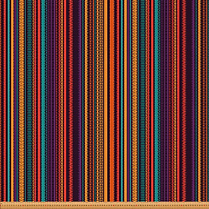 Feelyou Vintage Stripes Fabric by The Yard, Colorful Abstract Exotic Vertical Lines Style Upholstery Fabric for Chairs and Home DIY Projects, Bright Rainbow Decorative Waterproof Fabric, 1 Yard