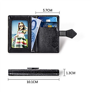 MEUPZZK Cell Phone Wallet Slim 3M Adhesive Credit Card Holder Stick on Wallet Cell Phone for iPhone/Android/Samsung Galaxy and Most Smartphones (M-Green)