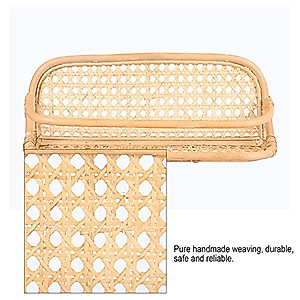FRCOLOR Rattan Wall Shelf Floating Shelf Decorative Shelves Hanging Basket for Kitchen Bathroom Boho Nursery Wall Decor