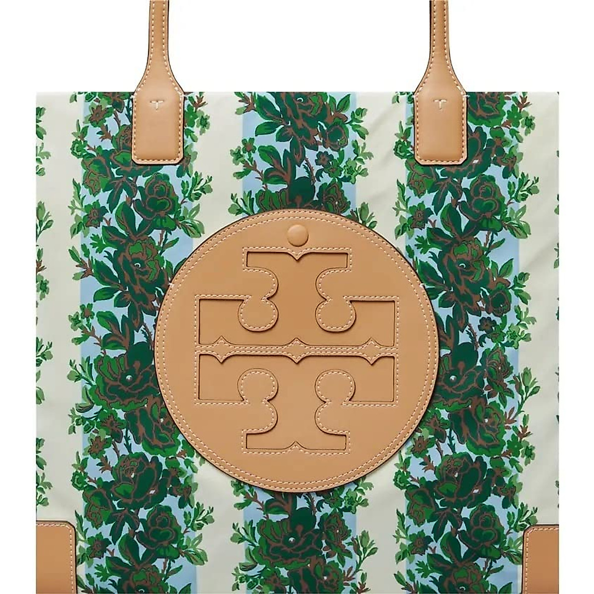 Tory Burch Women's Ella Printed Tote, Rayure Fleurie, One Size